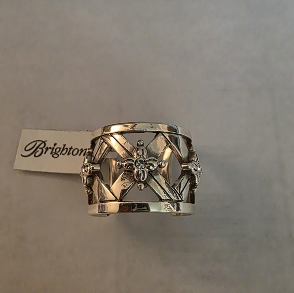 Brighton | Jewelry | Brighton Sterling Silver Band Ring With Cross ...
